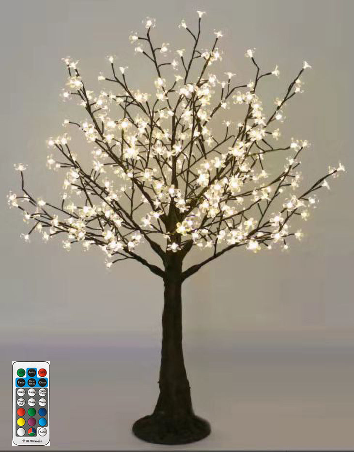 LED high Simulation Cherry Blossoms Tree lights,Height: 1.5m(5ft ...