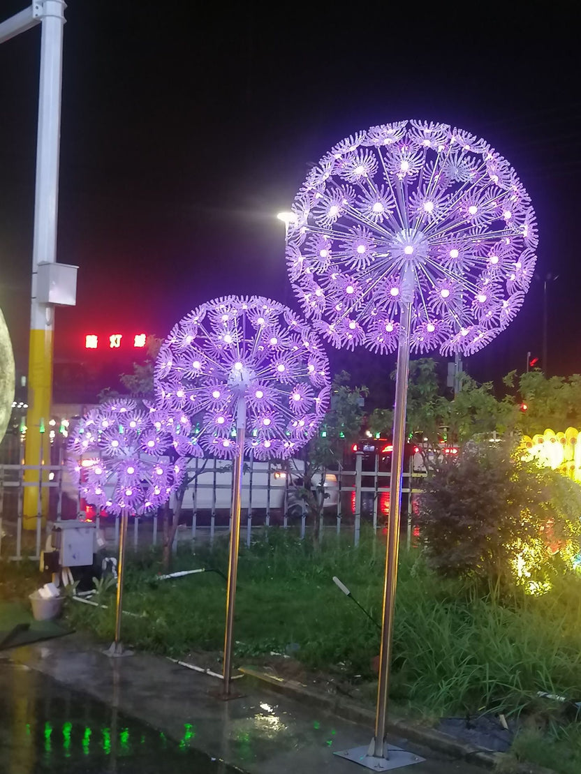 LED dandelion lights High:2m(6.5ft) – Green tree lights