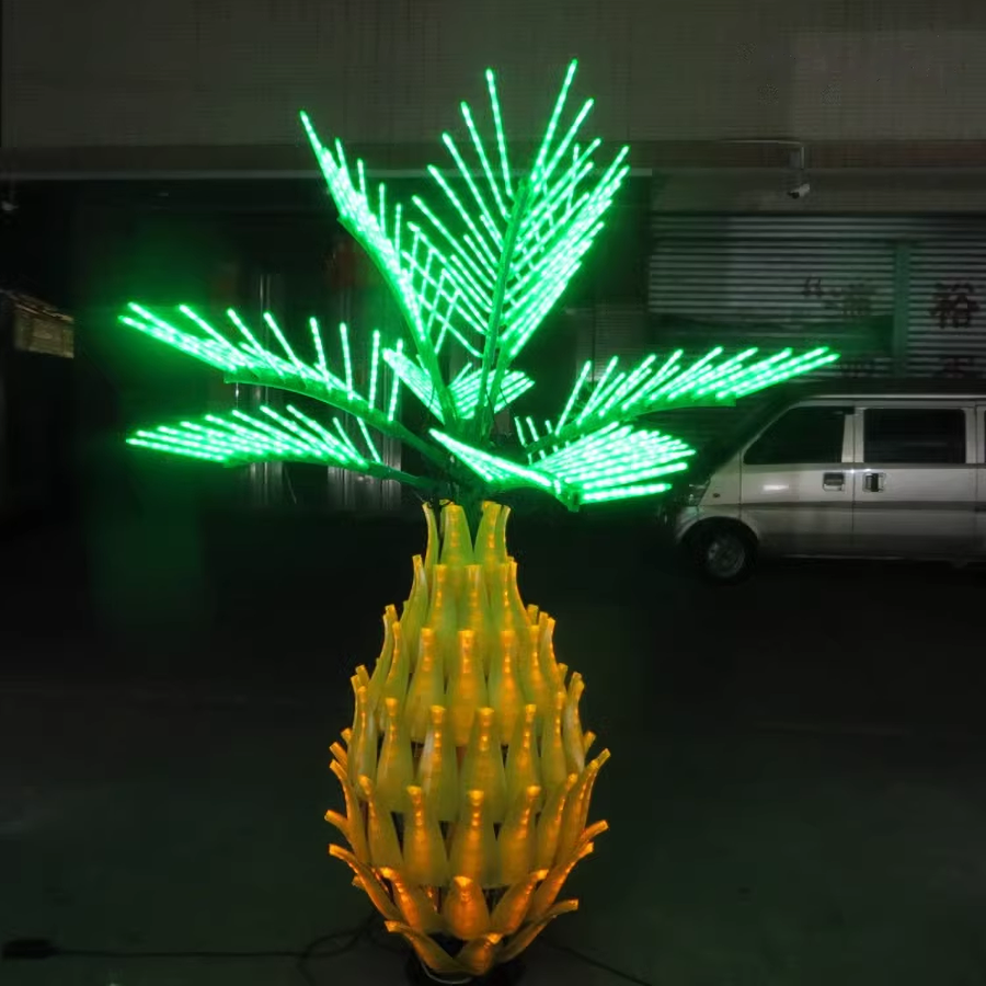 LED simulation Pineapple lights coconut tree Height:2m(6.5ft) – Green ...