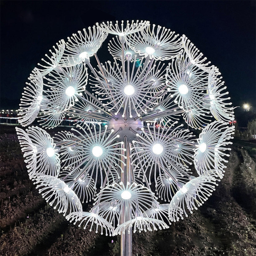 LED dandelion lamp outdoor waterproof IP65 optical fiber lamp garden d ...