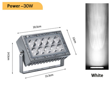 DC 12V 24V LED spotlight outdoor 30W searchlight long-distance illumin ...