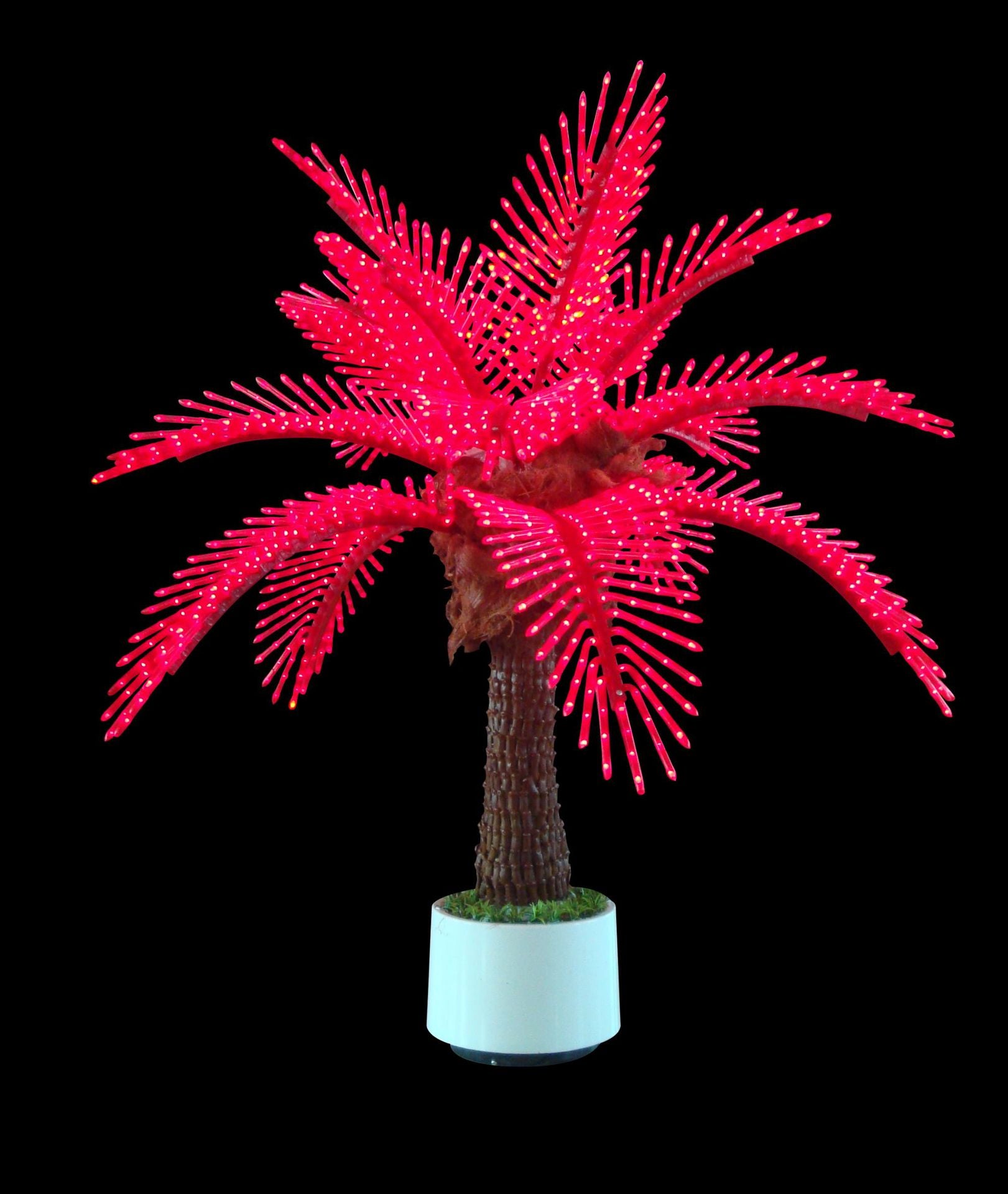 LED bonsai trees LED palm tree lamp artificial coconut palm garden lig ...