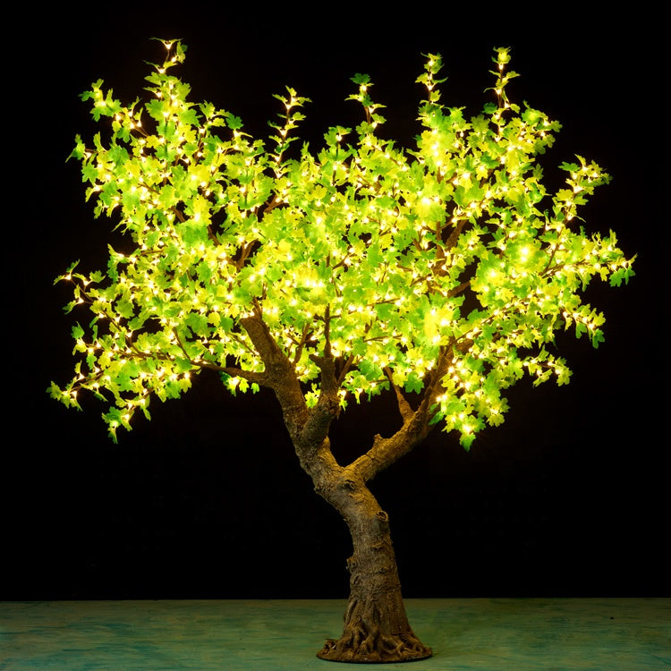 LED super high simulation maple leaf tree light,Height: 2.5m(8.2ft ...