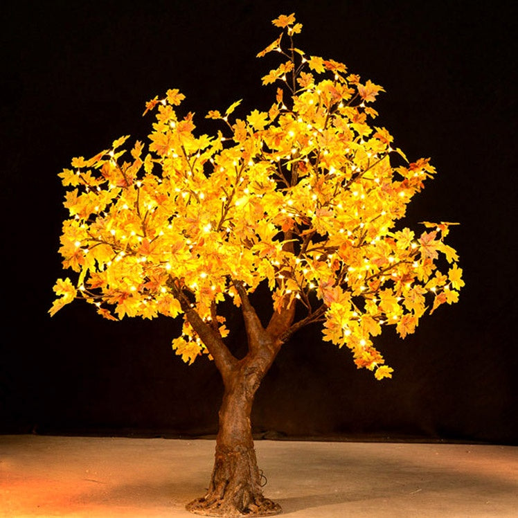LED high simulation maple leaf tree light,Height: 1.5m(5ft) – Green ...