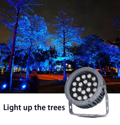 DC 24V LED round floodlight spotlight outdoor waterproof landscape lig ...