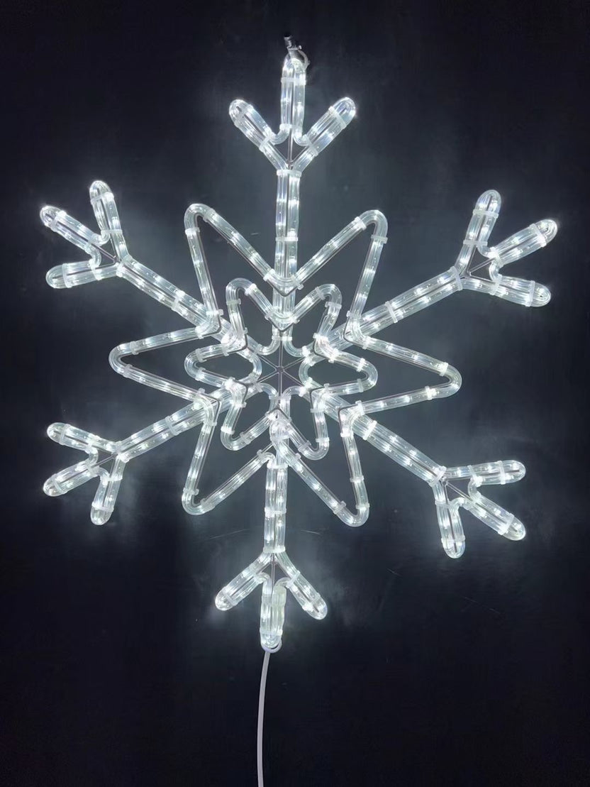 24" LED Outdoor Christmas Decoration snowflake lights – Green tree lights