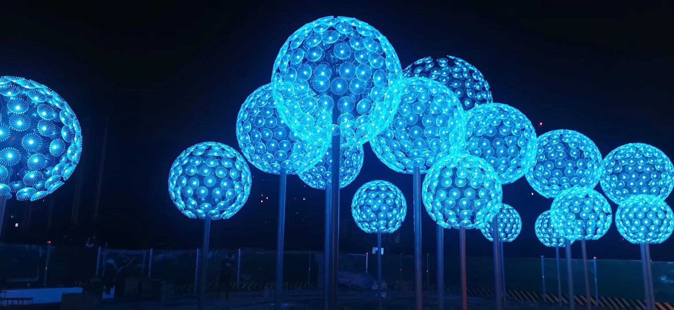 LED dandelion lamp outdoor waterproof IP65 optical fiber lamp garden d ...