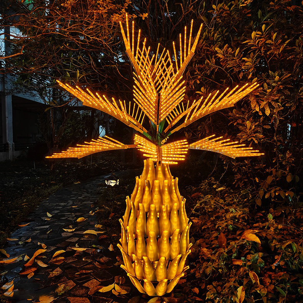 LED simulation Pineapple lights coconut tree Height:2m(6.5ft) – Green ...