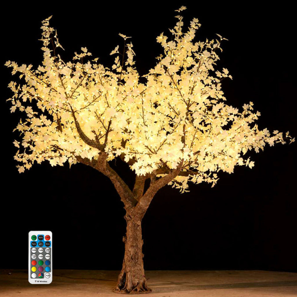 RGBW LED Maple Tree Light 3.5m | IP65 | 2002 LEDs | Remote – Green tree ...