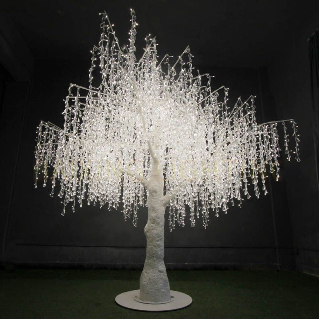 LED crystal tree light Height: 3m(9.84ft) IP65 Wedding Decor – Green ...