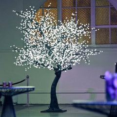 LED high simulation tree lamp cherry blossom lights wedding decoration ...
