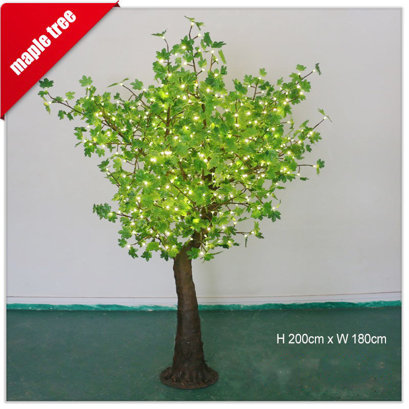 LED High Simulation maple Tree lights Outdoor lighted trees,Height: 2m ...